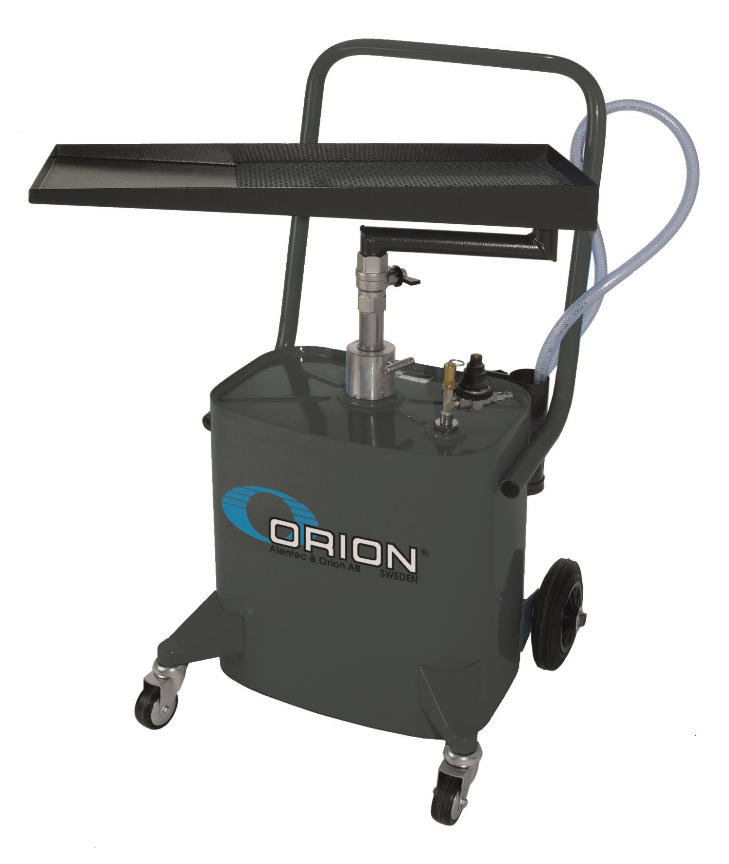 Mobile waste oil unit 35 litres for motor bikes. - Alentec Orion Ltd